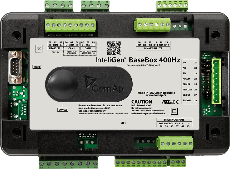 ComAp - InteliGen NTC BaseBox 400Hz